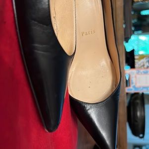 Christian Louboutin | Shoes | Christian Louboutin Black Low Heels ...